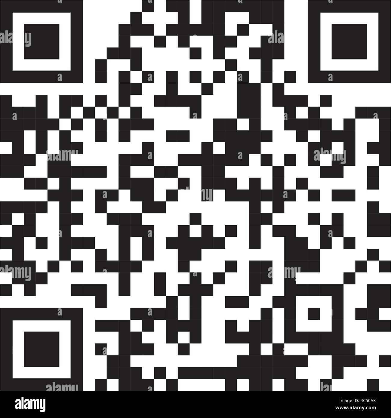 Exemple de code QR de l'icône. vector illustration isolé sur fond blanc ...