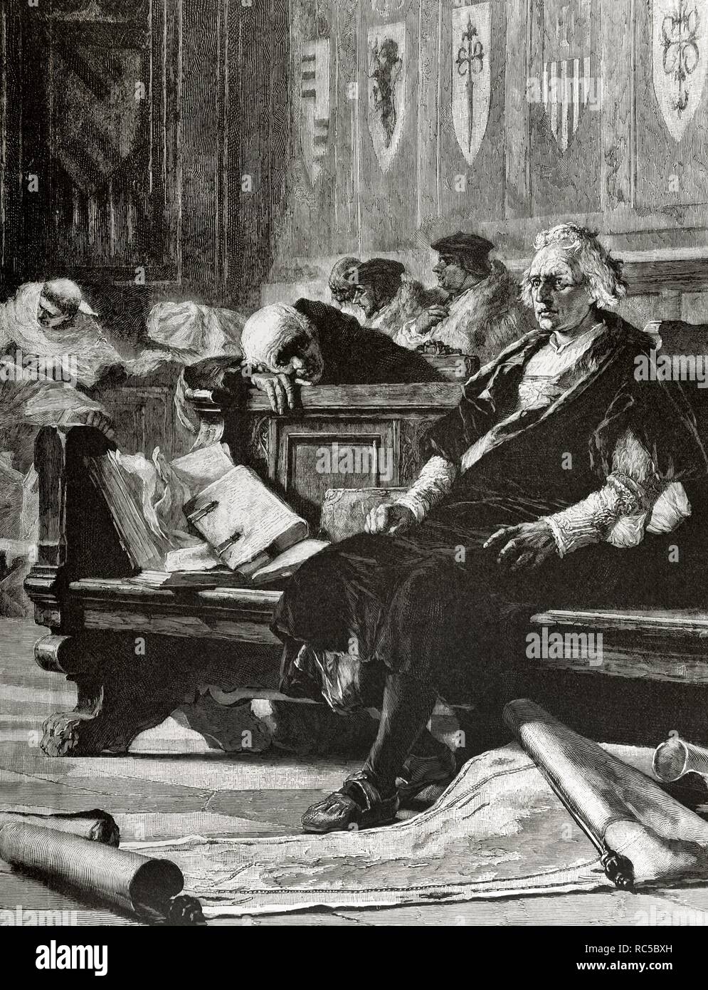 Mapa de italia medieval Banque de photographies et d’images à haute ...