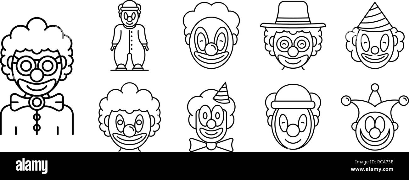 Sad circus clown Banque d'images vectorielles - Alamy