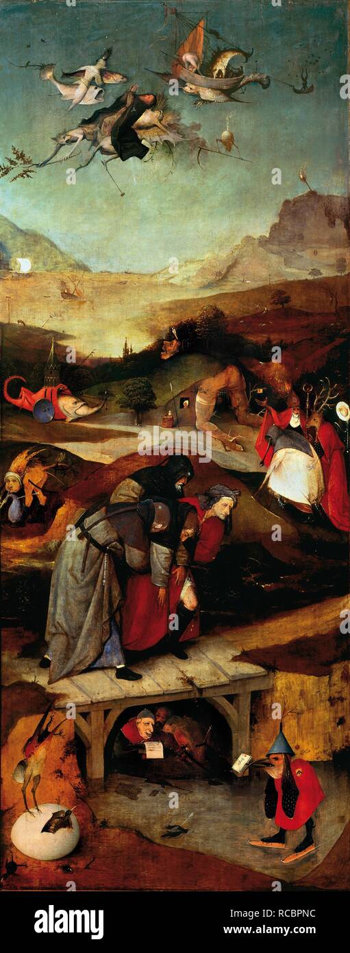 La Tentation de Saint Antoine (aile gauche d'un triptyque). Musée ...