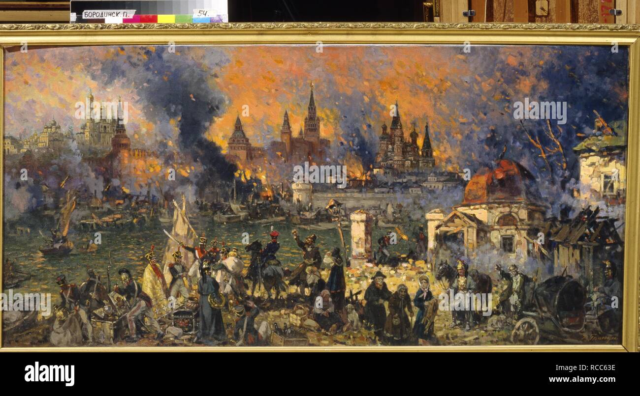 Fire of moscow on 15th september 1812 Banque de photographies et d ...