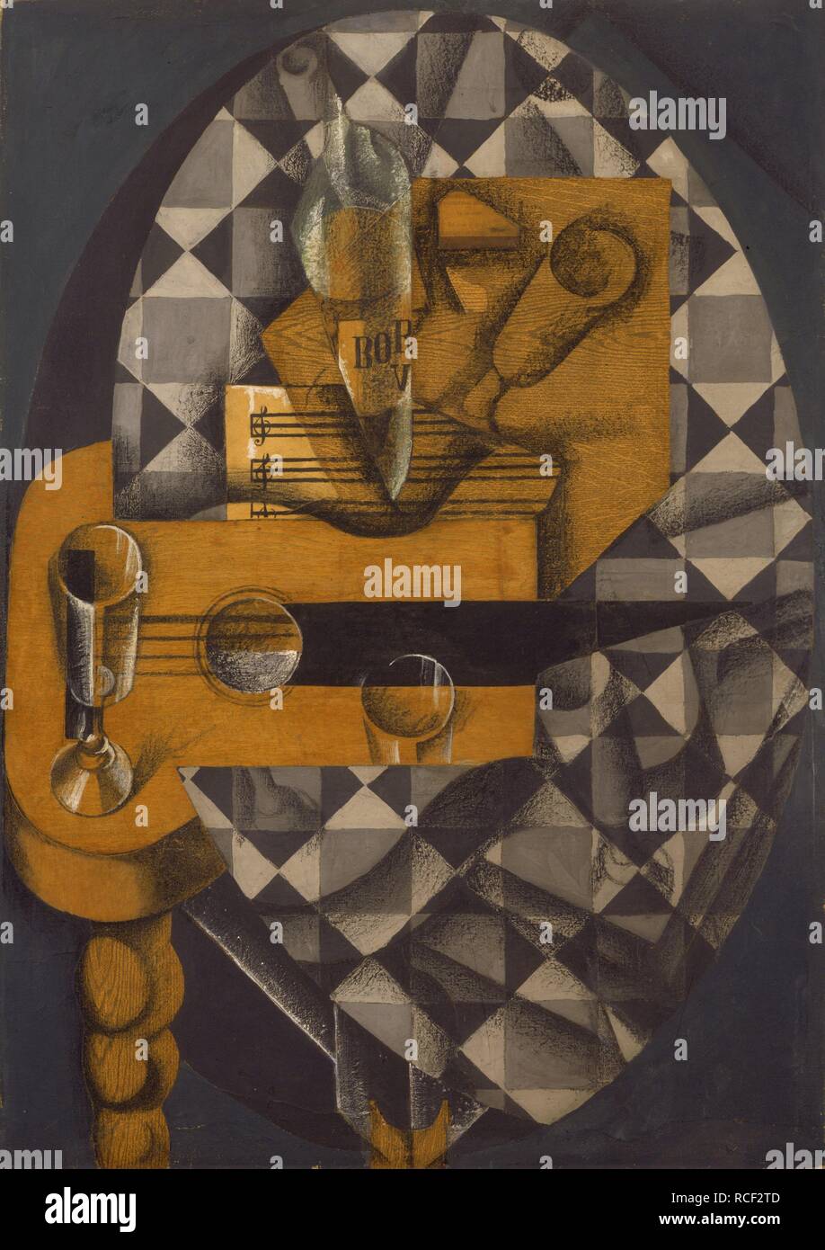 Tableau de peinture cubisme guitare Banque de photographies et d’images ...