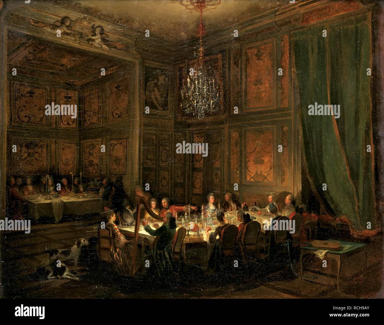 Le dîner du Prince de Conti au Temple, 1766. Musée : Musée de l ...