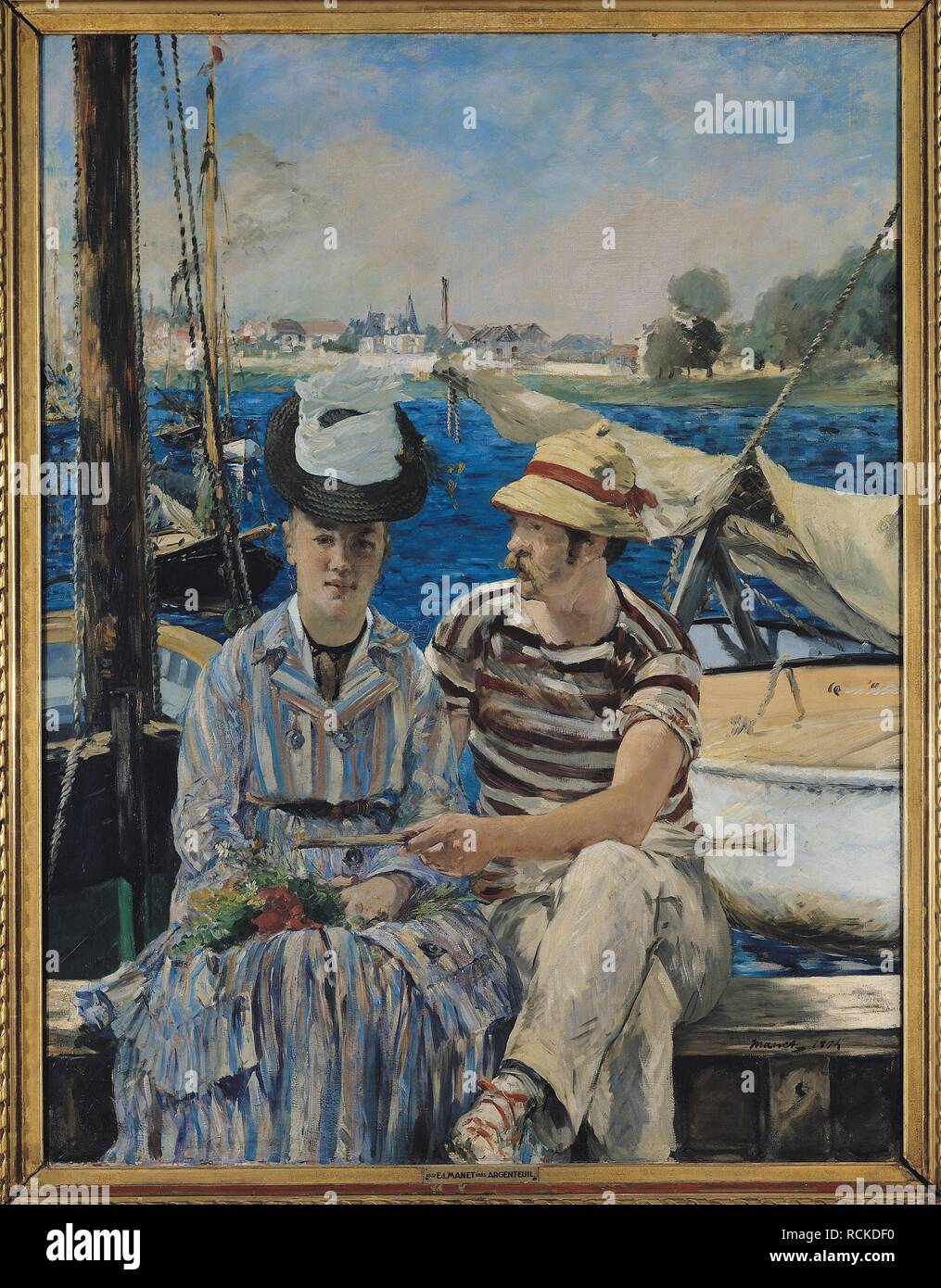 Edouard manet seine at argenteuil Banque de photographies et d’images à haute résolution - Alamy
