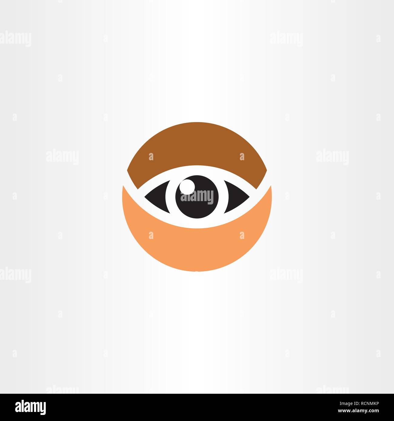 Logo oeil icône cercle symbol vector clip art Image Vectorielle Stock ...