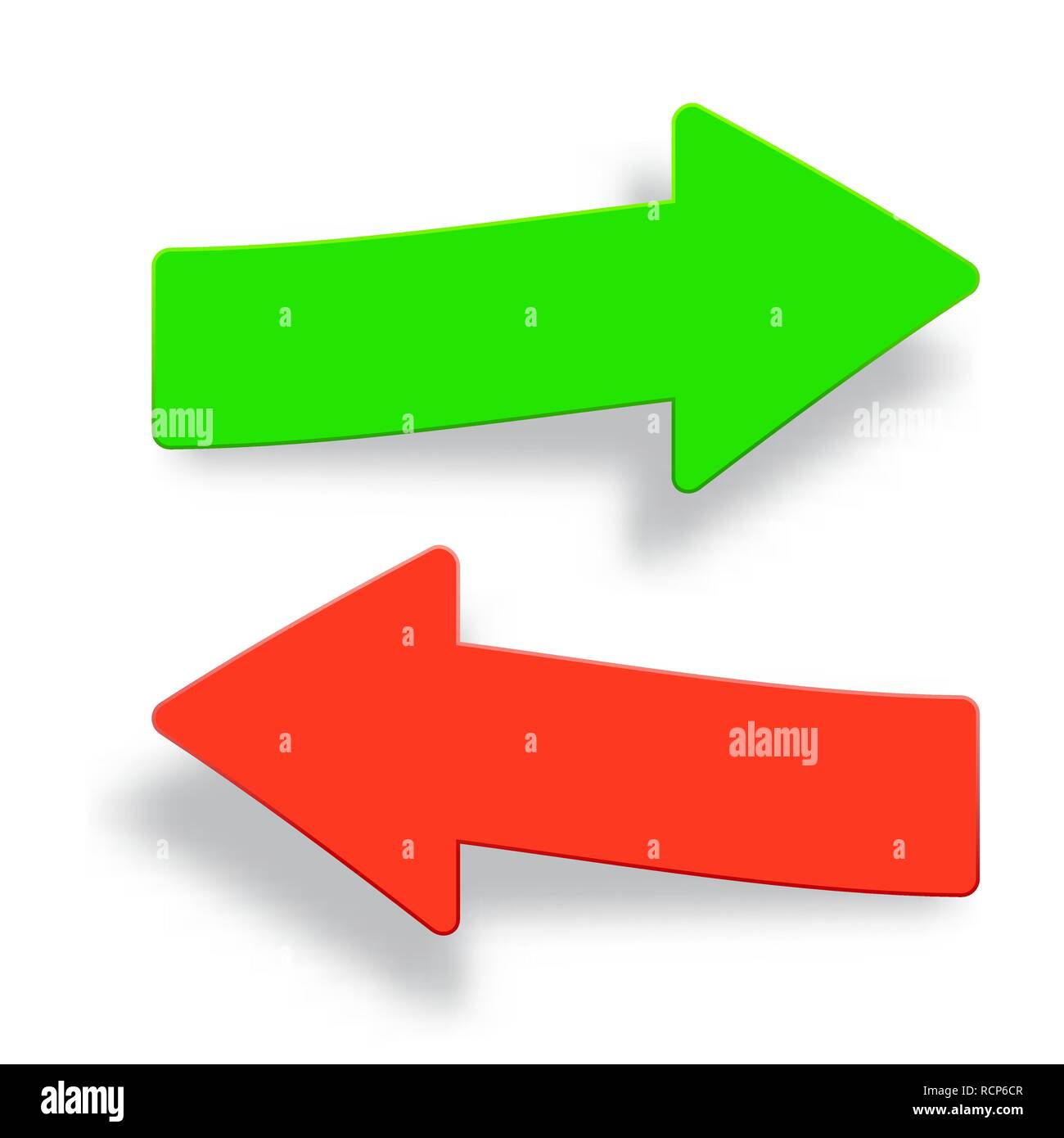 Flèche verte vecteur Banque d'images vectorielles - Alamy