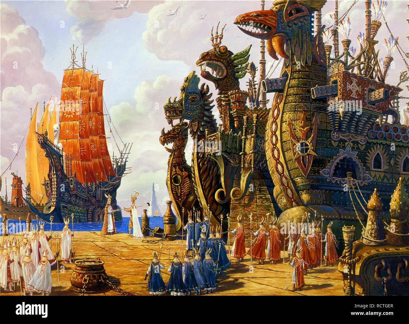 La flotte de l'hyperboréens. Musée : collection privée. Auteur : Ivanov ...