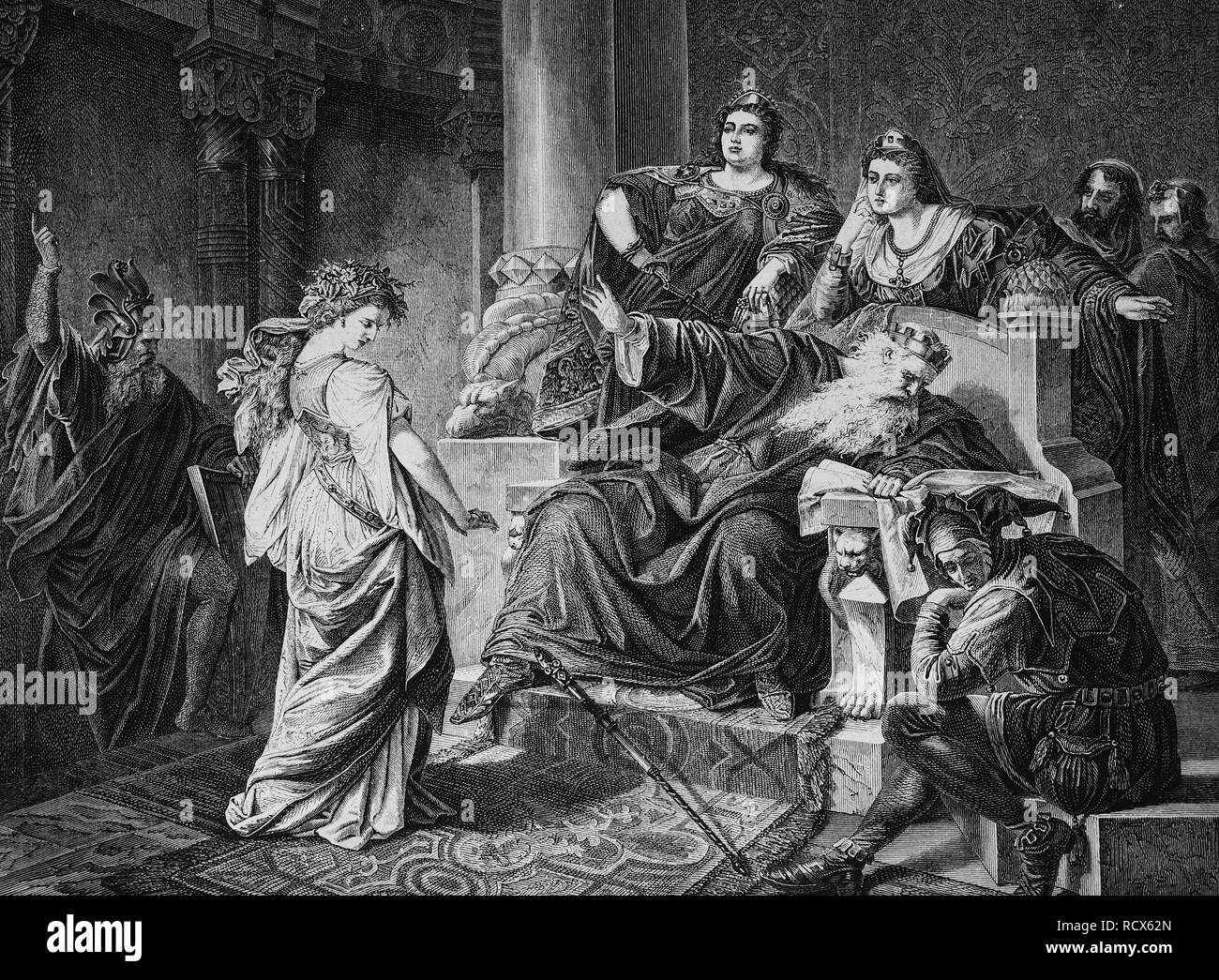 Roi lear et sa fille cordelia Banque de photographies et d’images à ...