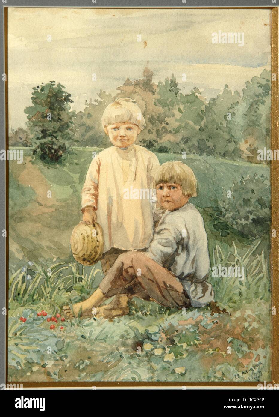 Peasant children Banque de photographies et d’images à haute résolution ...