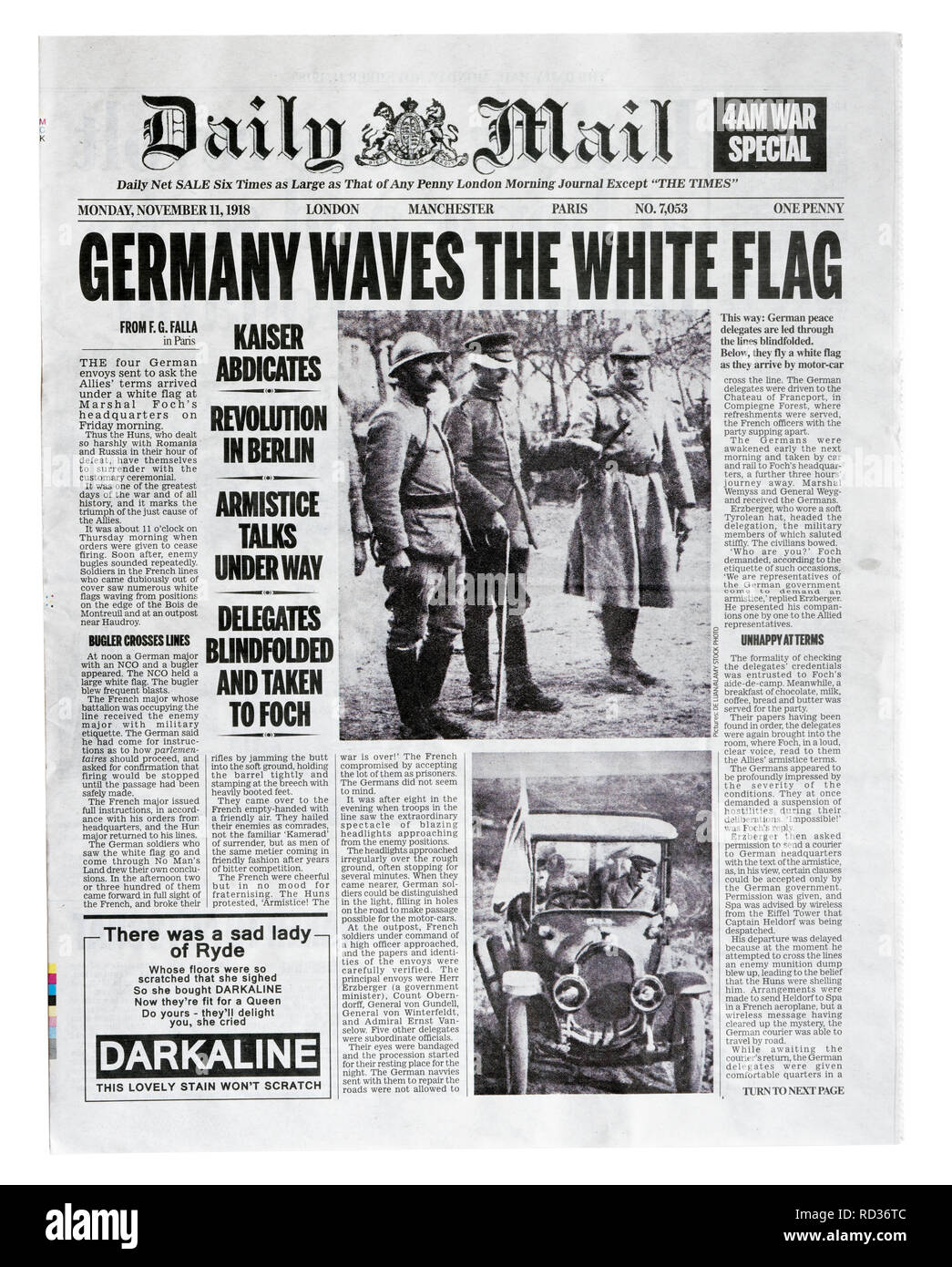 11 novembre 1918 Banque de photographies et d’images à haute résolution ...