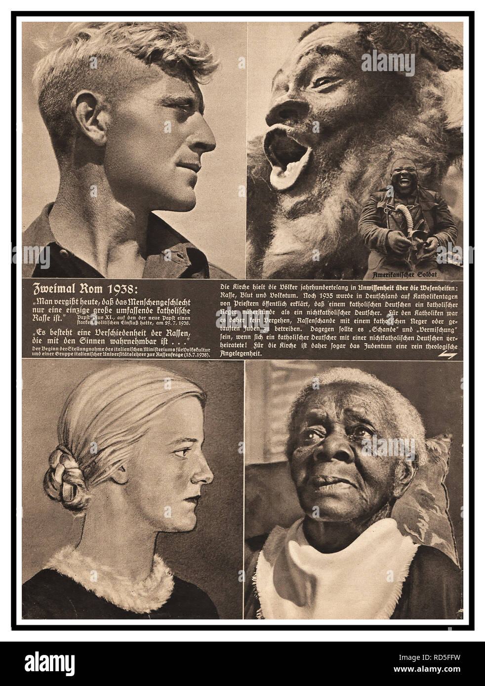 Aryen pur nazi idéologie master race Banque de photographies et d ...