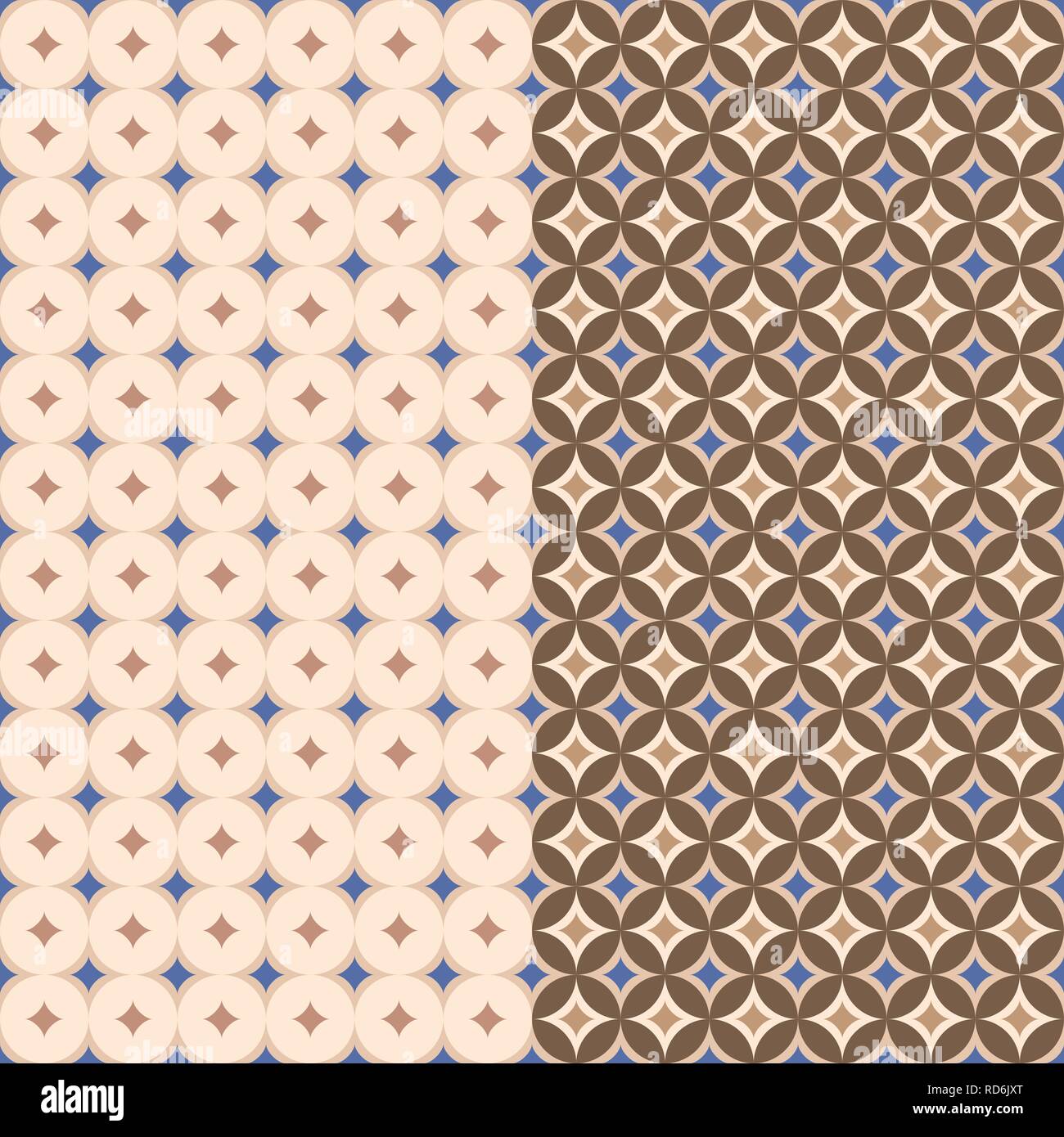 Ensemble de deux motif géométrique parfaite. La texture élégante ...