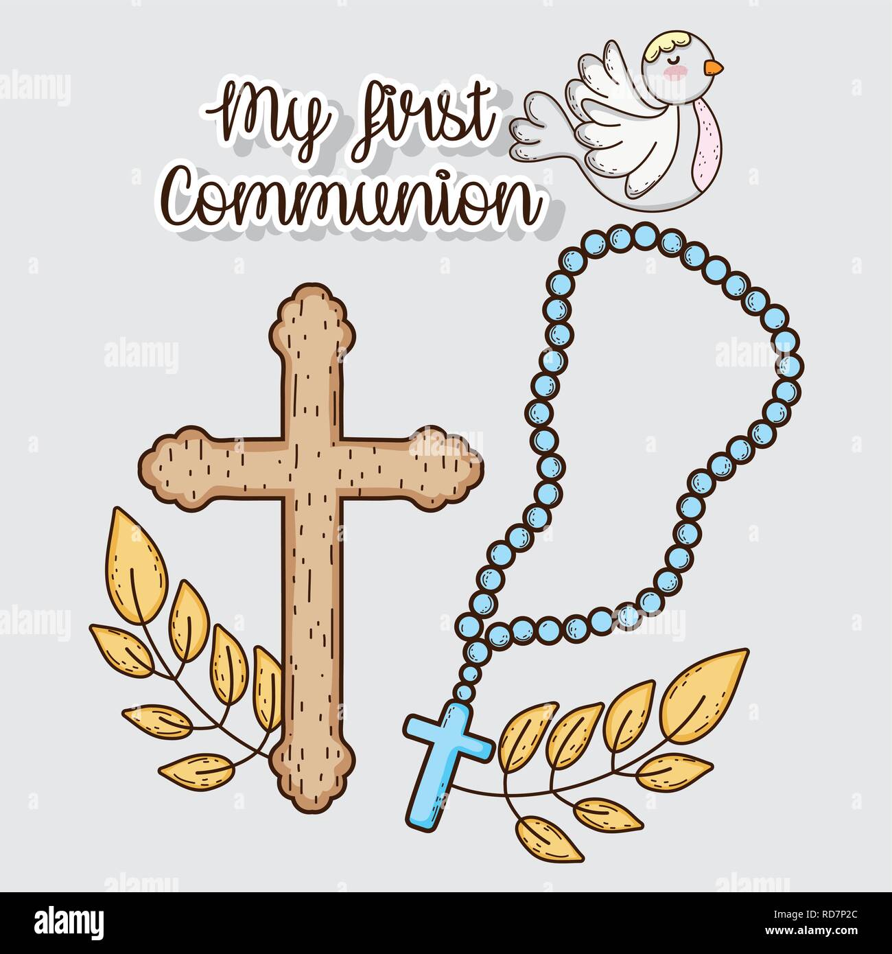 Symboles De Première Communion Pour Les Enfants
