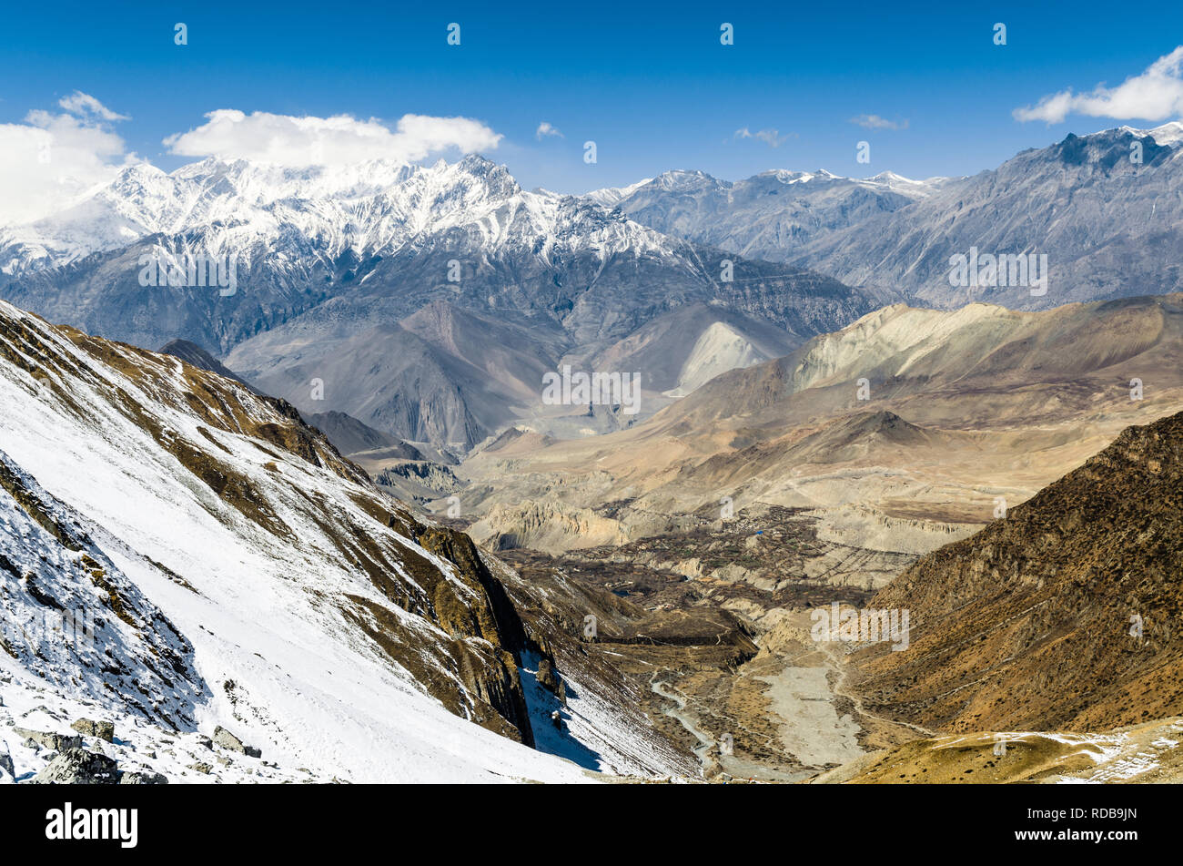 Thorong la pass Banque de photographies et d’images à haute résolution ...