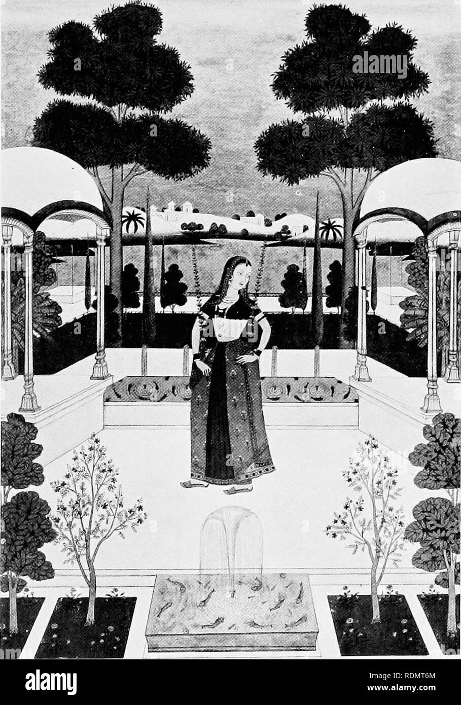 . Jardins du Grand Moghol. Les jardins. XXVI, la plaque. A RIVERSIDE ...