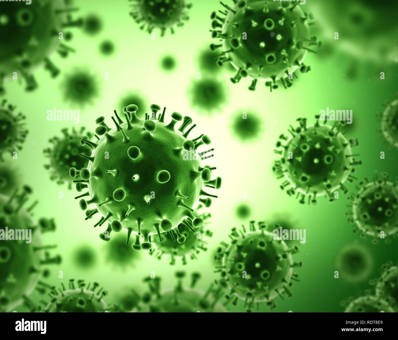 Influenza virus microscope Banque de photographies et d’images à haute ...