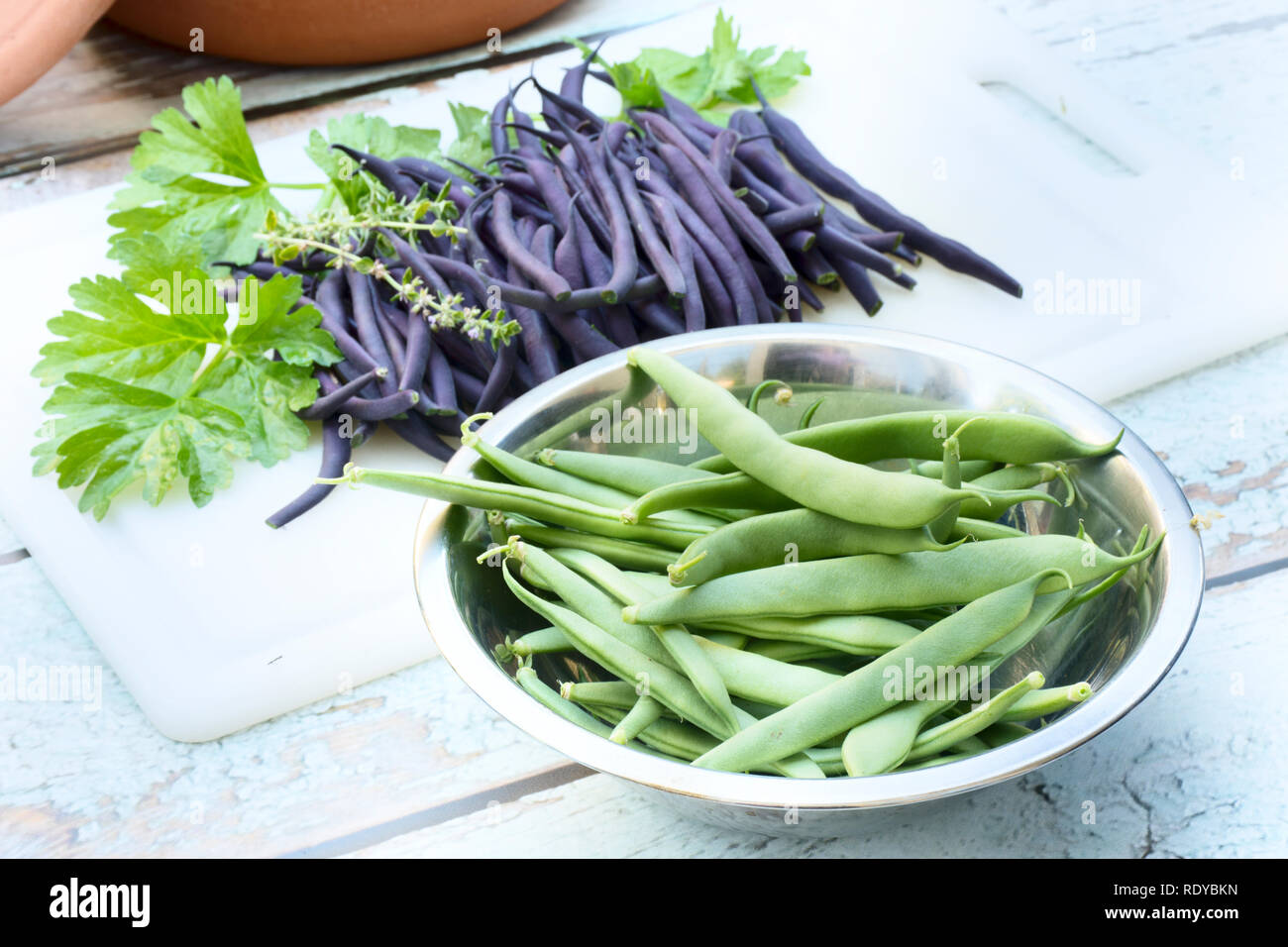 Haricot romano Banque de photographies et d’images à haute résolution ...