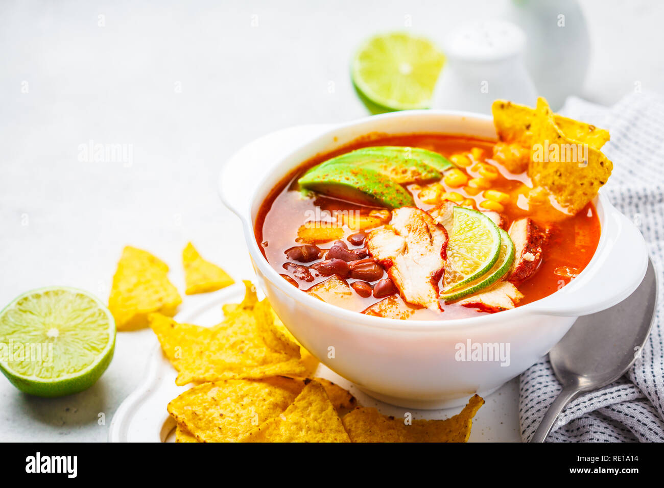 Chili de haricot blanc Banque de photographies et d’images à haute ...