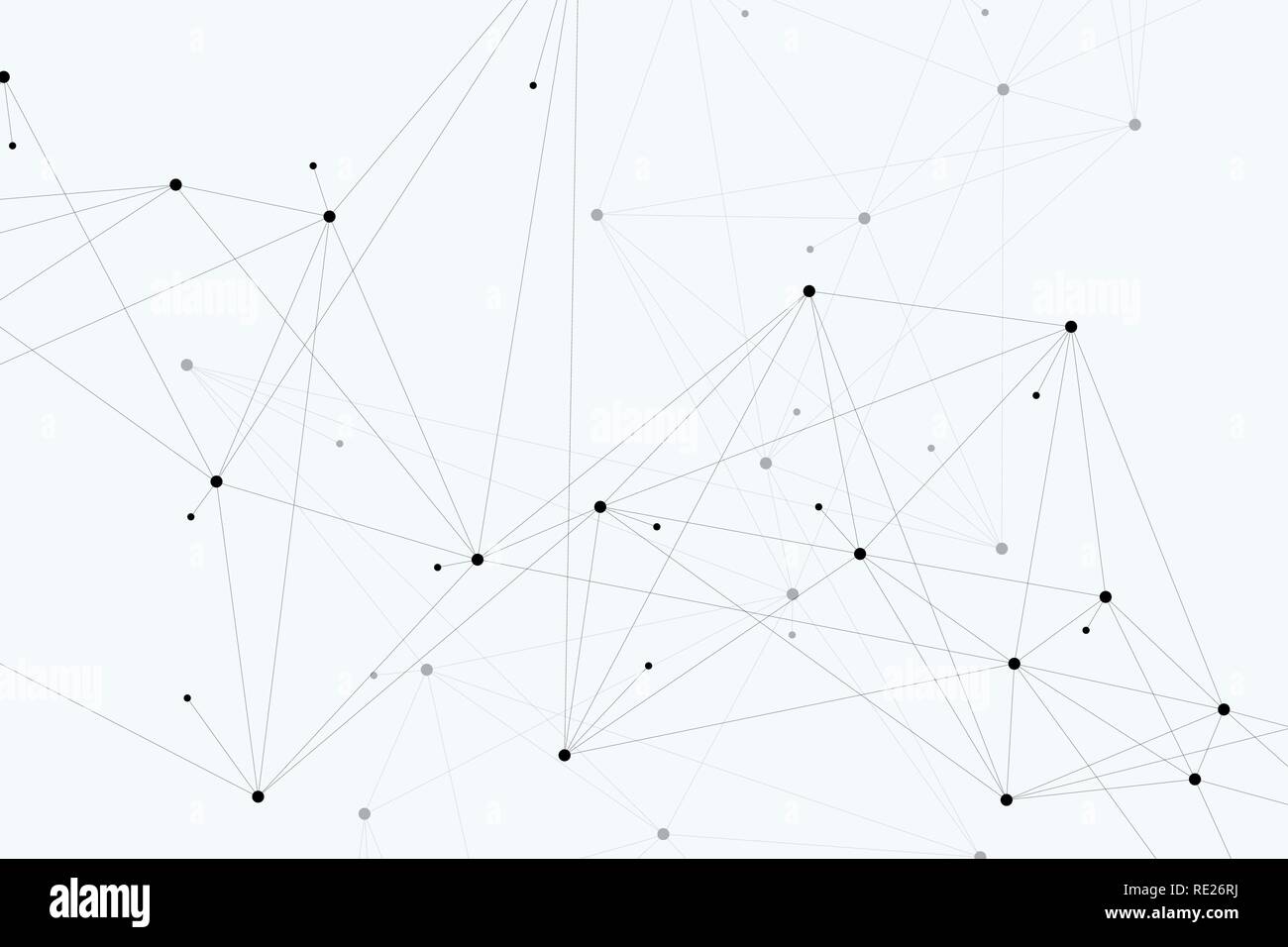 Abstract background plexus connectés avec lignes et points. Effet ...