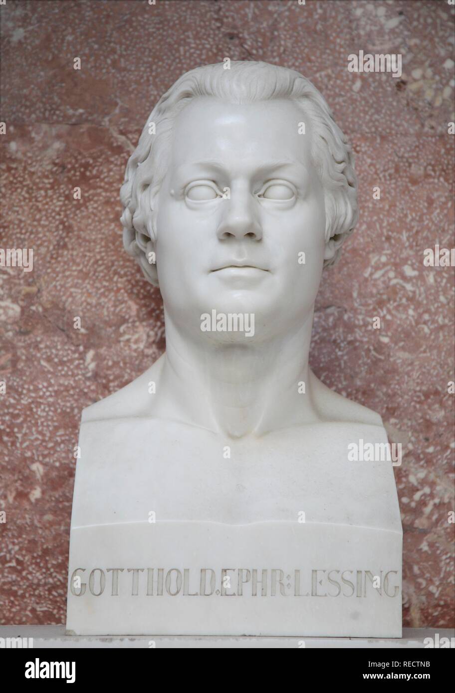 Statue pour gotthold ephraim lessing Banque de photographies et d ...