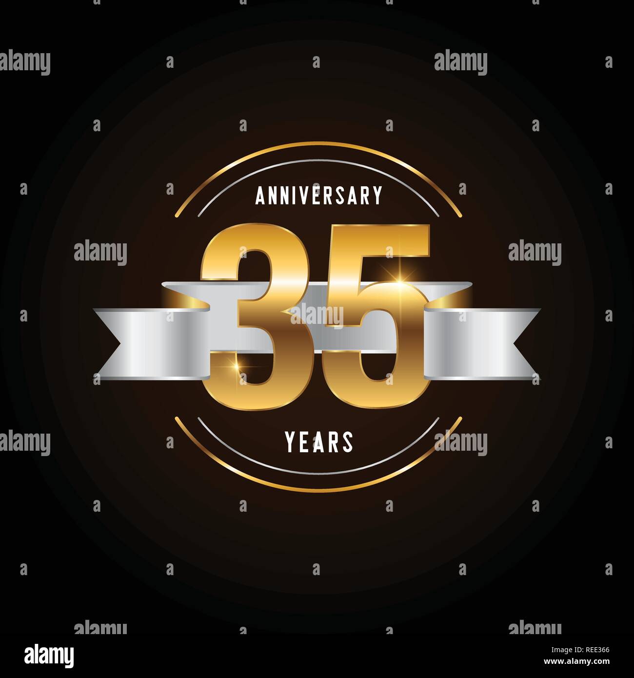 Logo anniversaire 35 ans Banque de photographies et d’images à haute ...