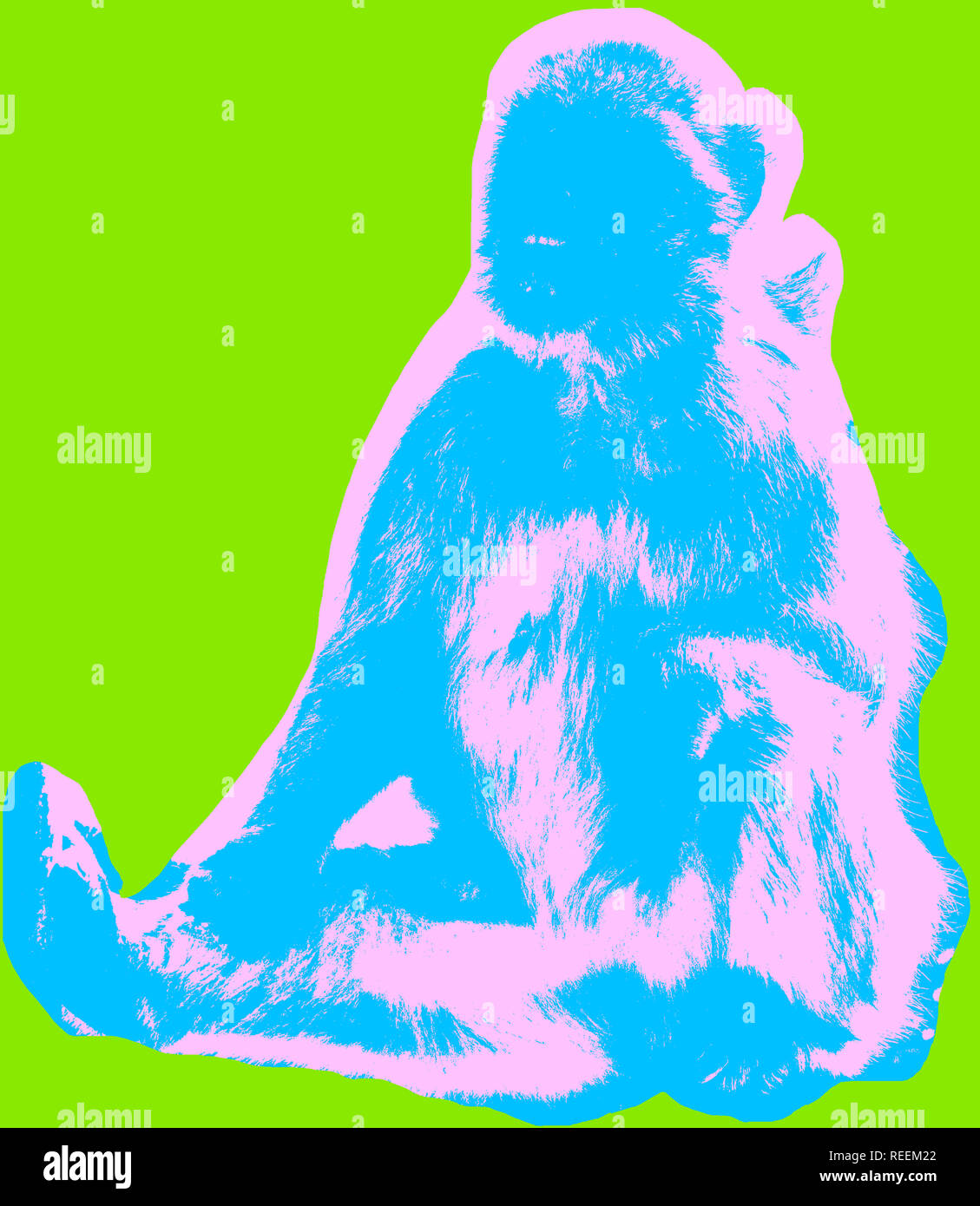 Sad cartoon monkey face Banque de photographies et d’images à haute ...