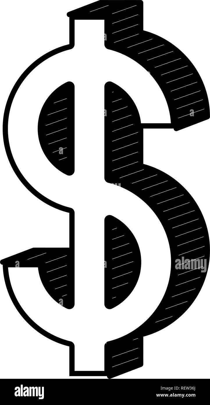 Symbole de l'argent sur fond blanc, vector illustration Image ...