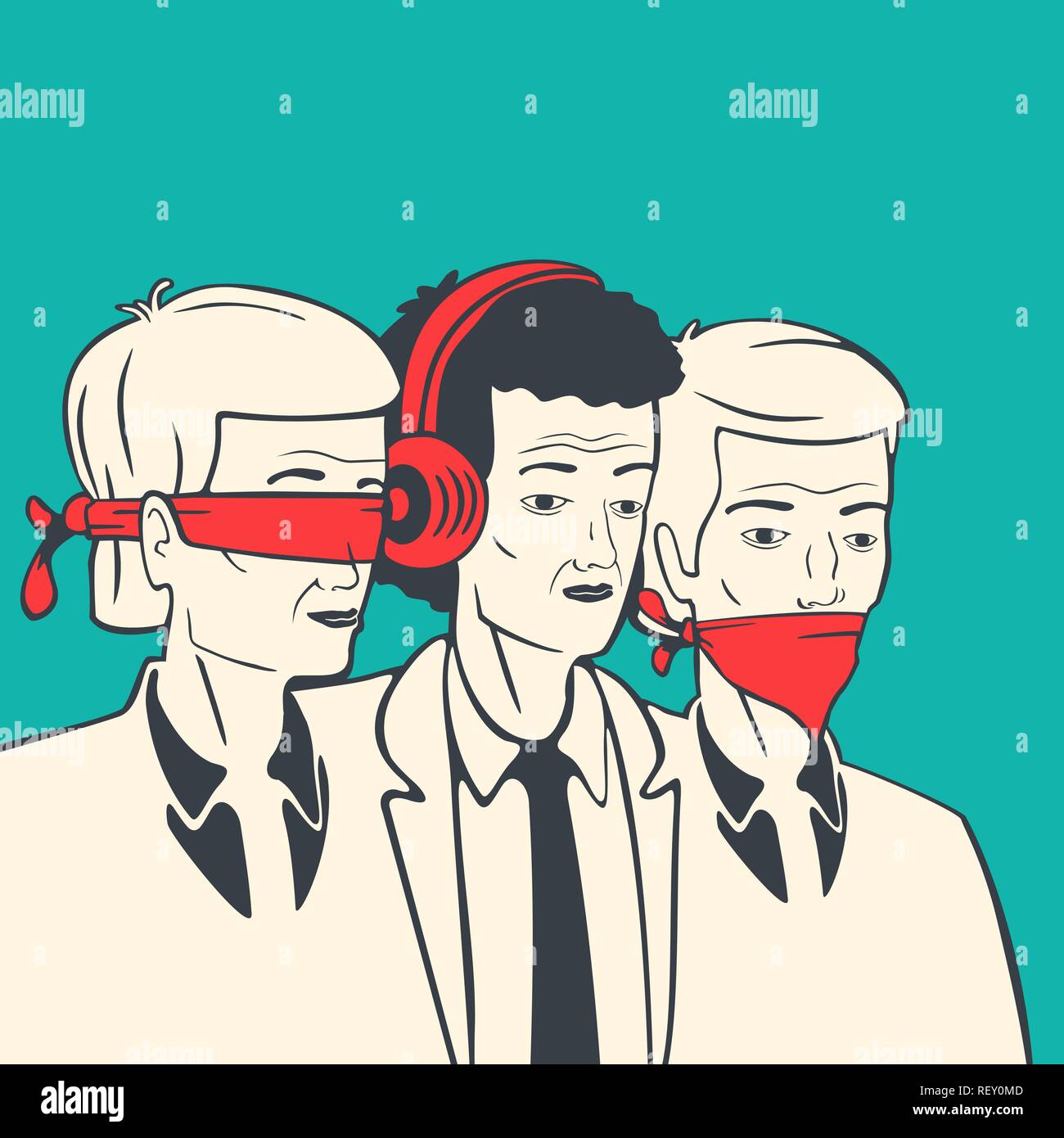 Est sourd Banque d'images vectorielles - Alamy