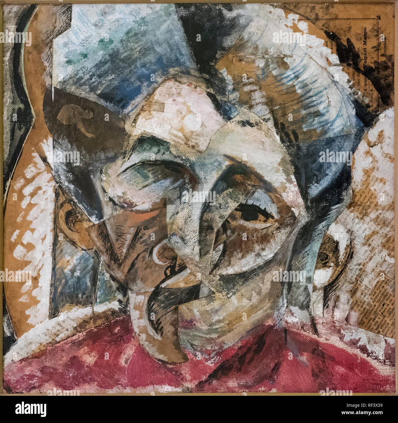 Umberto Boccioni (1882-1916), dynamisme de la tête d'une femme, 1914 ...
