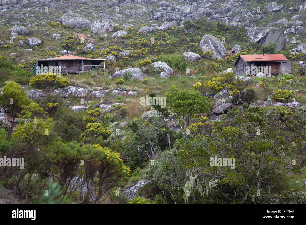 Le mont Mulanje, un géant massif dans le district sud, au Malawi, est ...