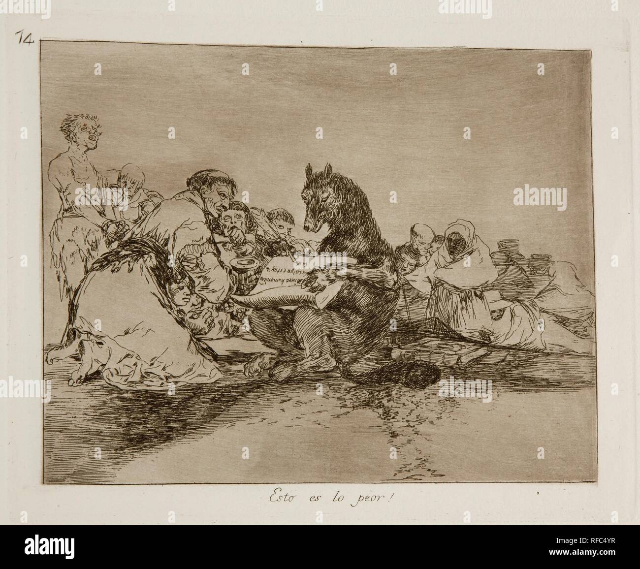 Francisco de Goya y Lucientes / 'c'est la pire !". 1814 - 1815. Gravure ...