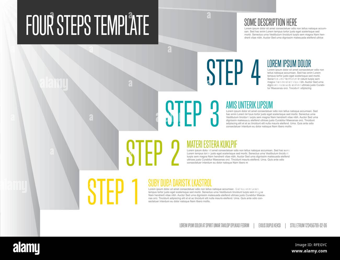 Vecotr Infogrpahic schéma étapes modèle de workflow, business ou de ...