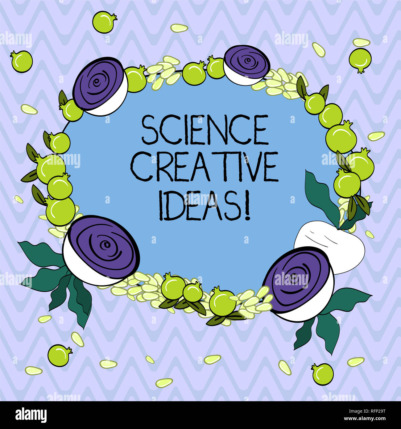 L'écriture de texte Word Science idées créatives. Concept d'affaires ...