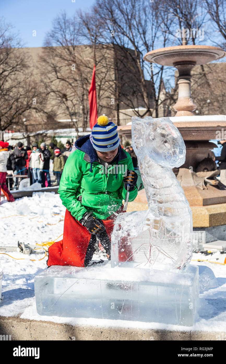 Winterlude ice festival ottawa canada Banque de photographies et d ...