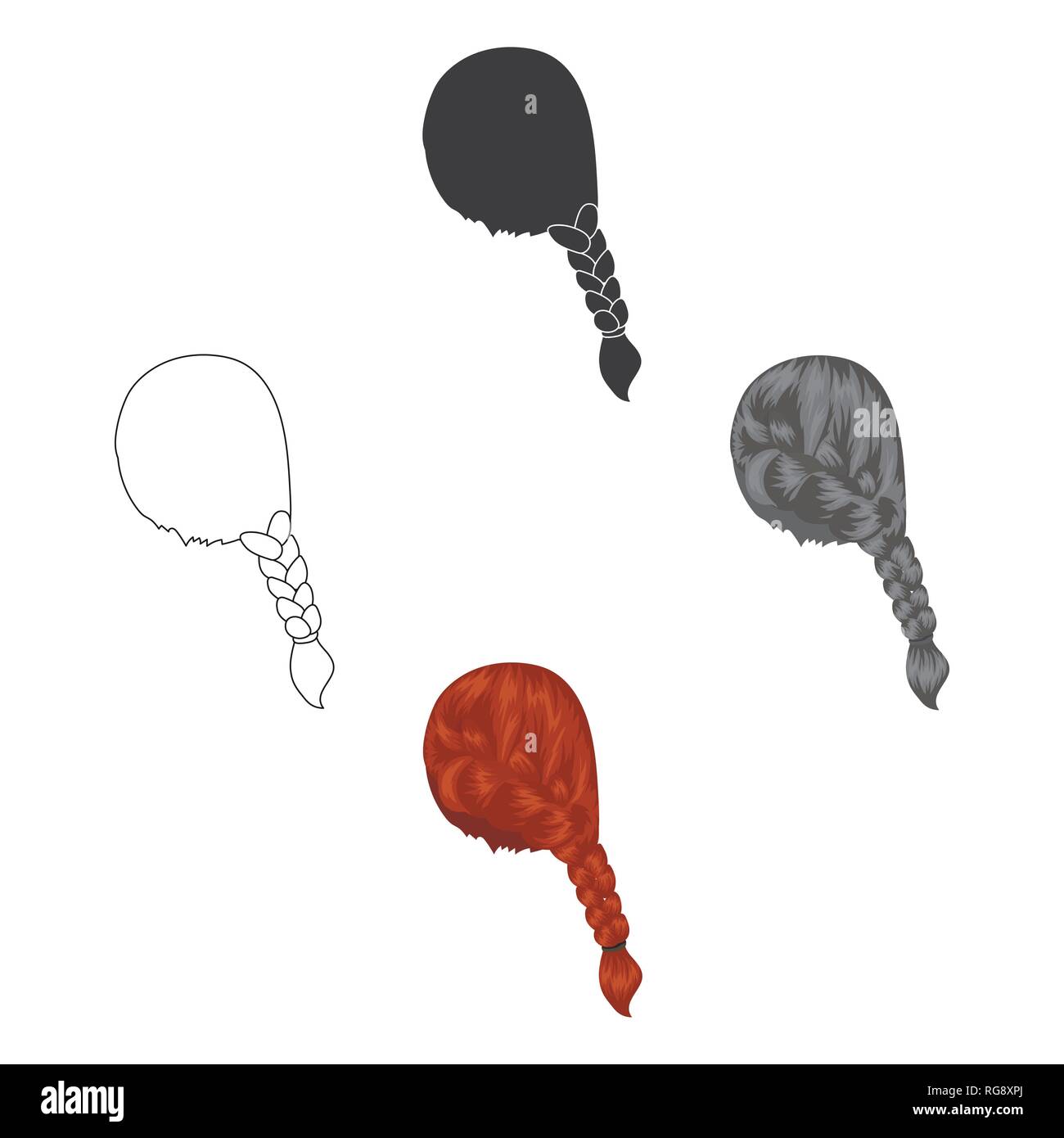 Bangs,beauté,,blonde,tressé,caricature,mode,femelle,cheveux,coiffure ...