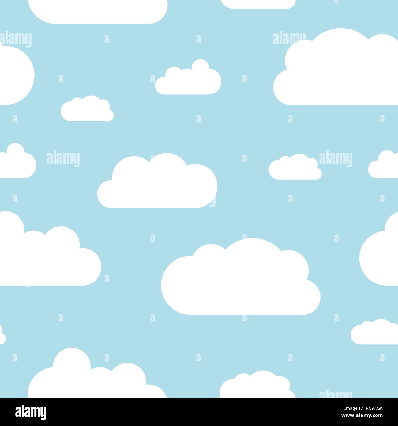 Des nuages blancs de fond - seamless texture nuage vector illustration ...