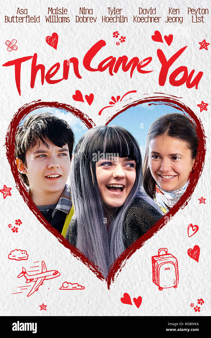 Puis est venu vous, affiche, de gauche : Asa Butterfield, Maisie ...