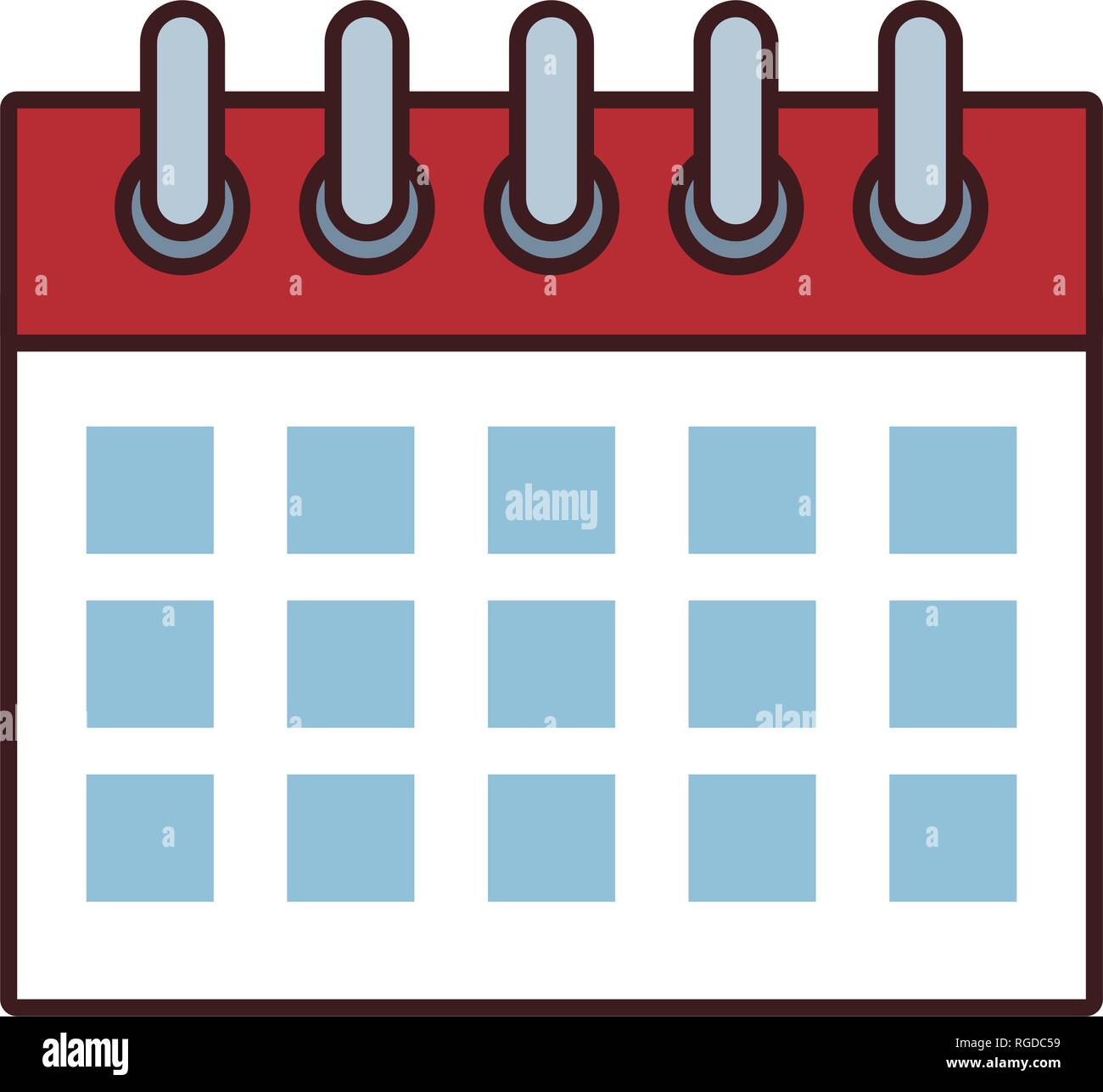 Calendrier Date de cartoon Image Vectorielle Stock - Alamy