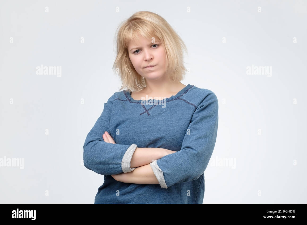 Femme insatisfaite Banque de photographies et d’images à haute ...