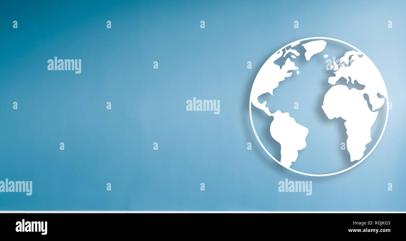 Simple world map Banque de photographies et d’images à haute résolution ...