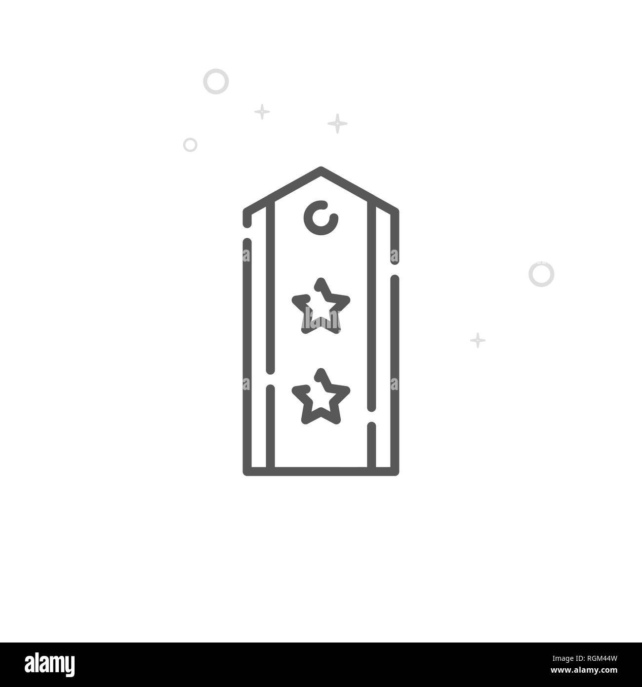 L'icône de la ligne épaulette militaire. Grade militaire, Symbole ...