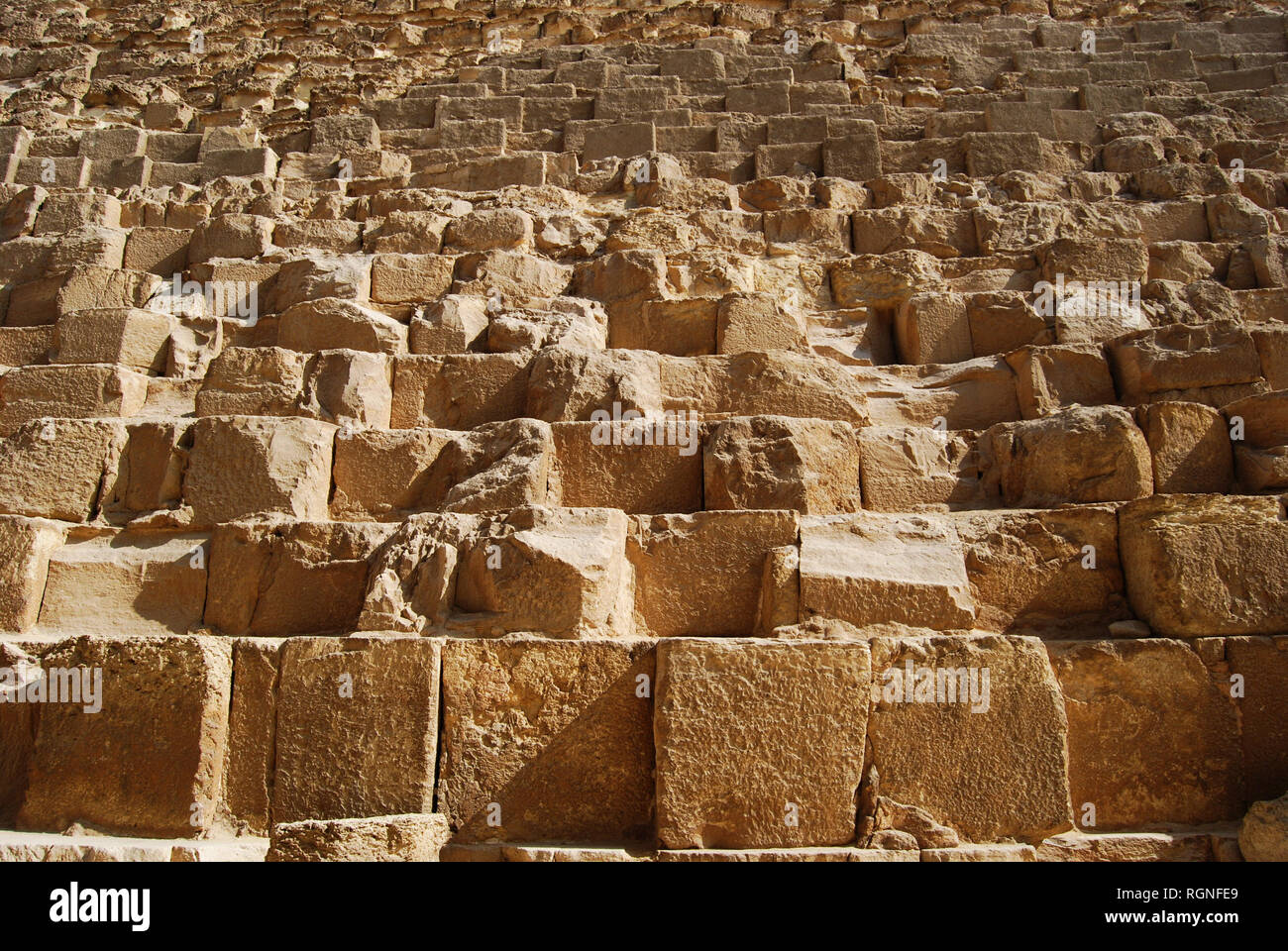 Les blocs de pierre de la grande pyramide de Khéops, en Egypte Photo ...