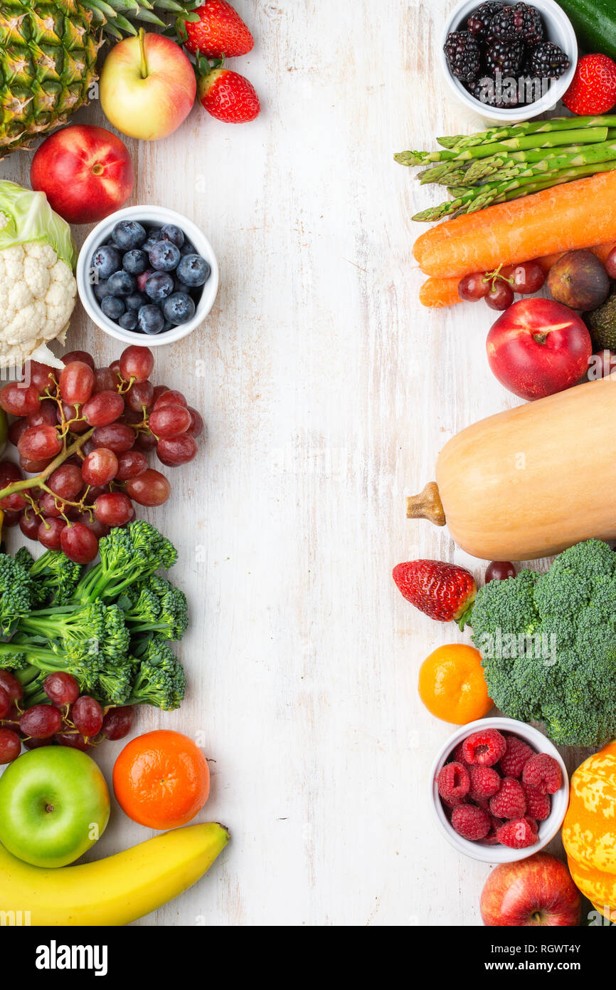 Rainbow fruits and vegetables Banque de photographies et d’images à ...