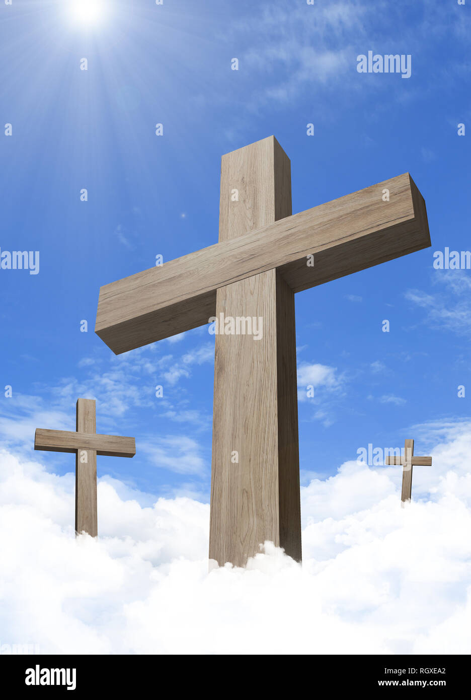 Croix bleu vif Banque de photographies et d’images à haute résolution ...