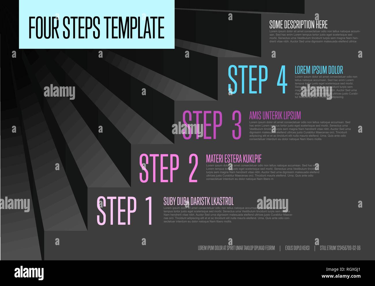 Vecotr Infogrpahic schéma étapes modèle de workflow, business ou de ...