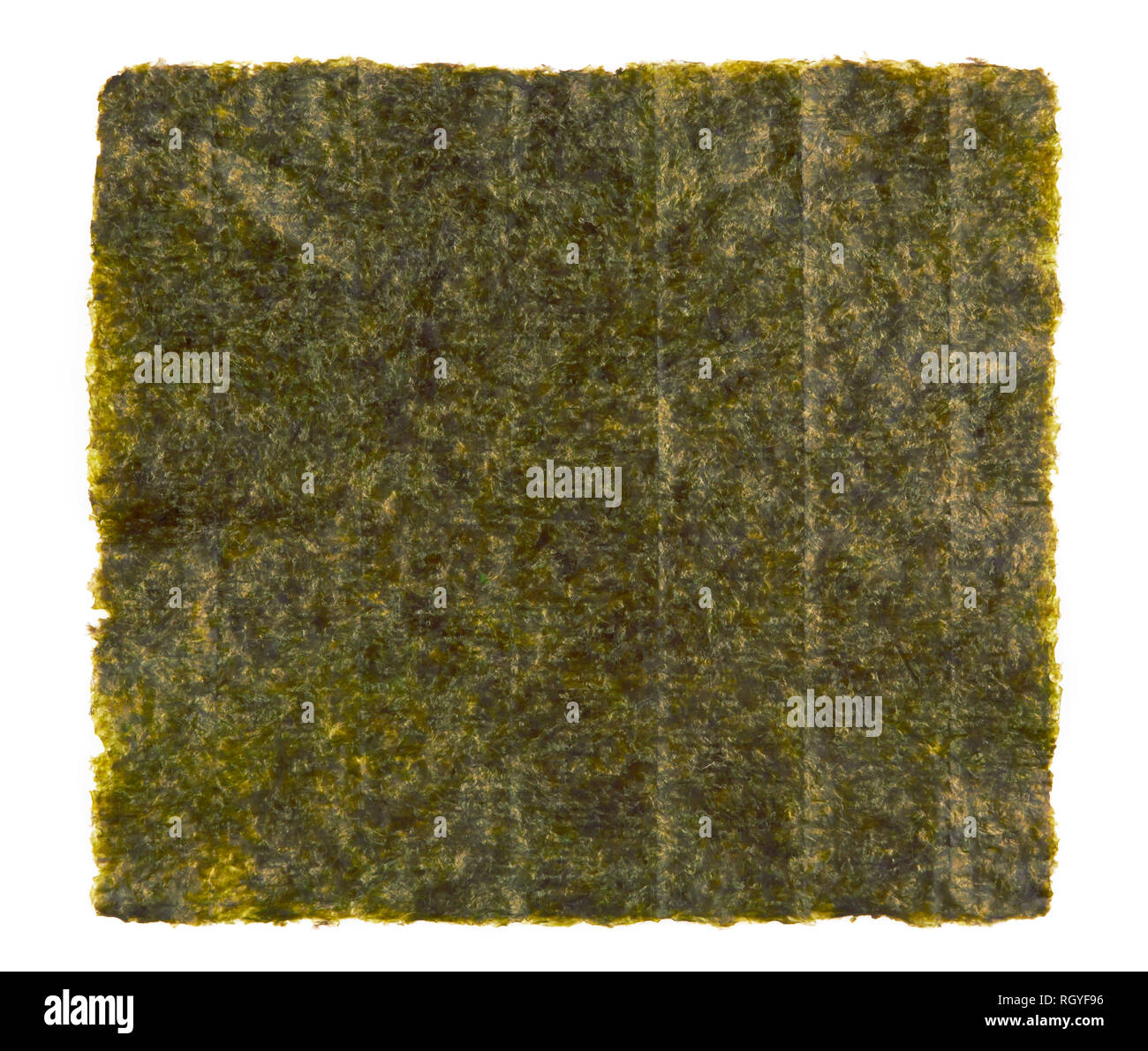 Algues comestibles nori sur fond noir Banque de photographies et d ...