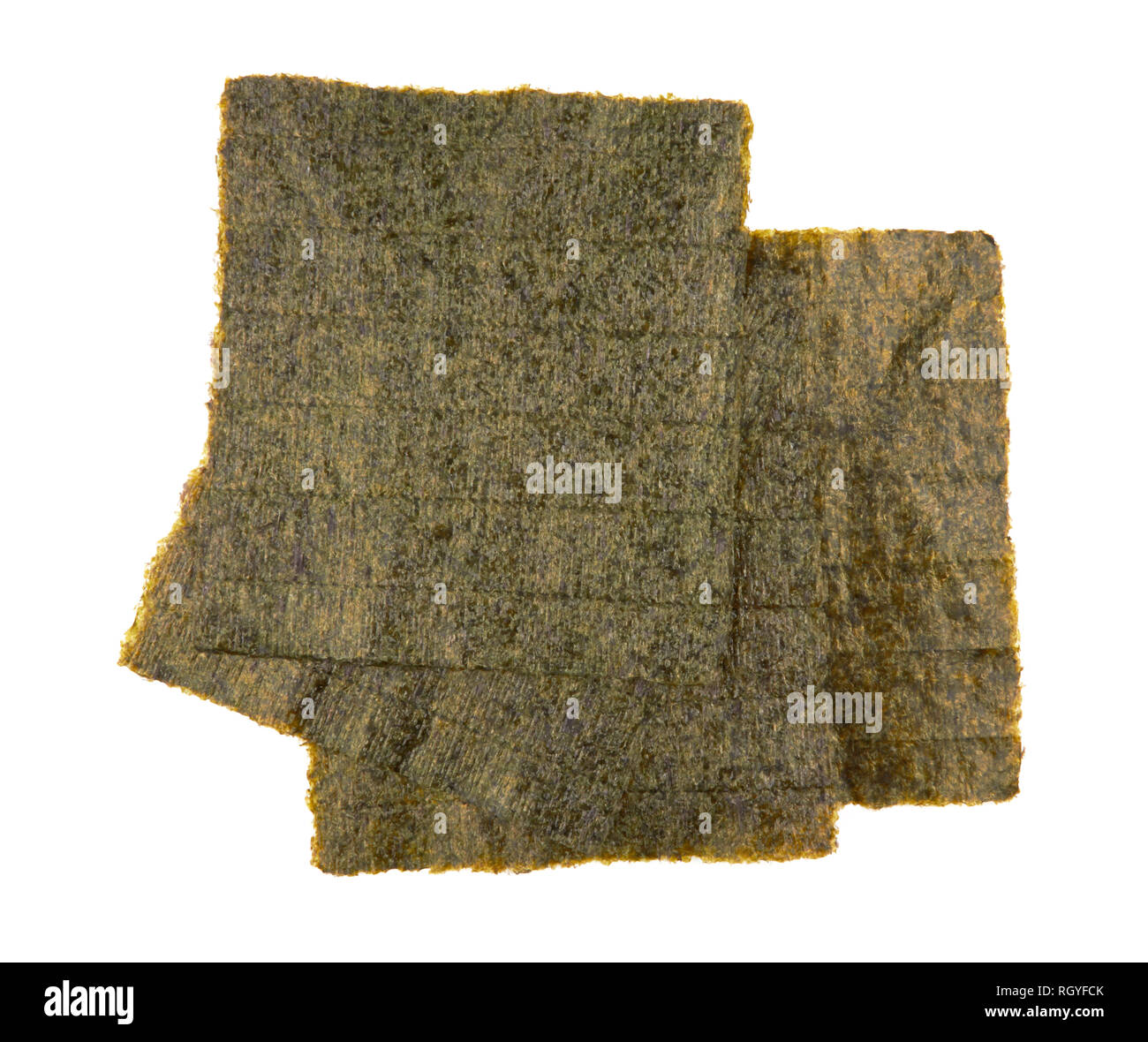 Algues comestibles nori sur fond noir Banque de photographies et d ...