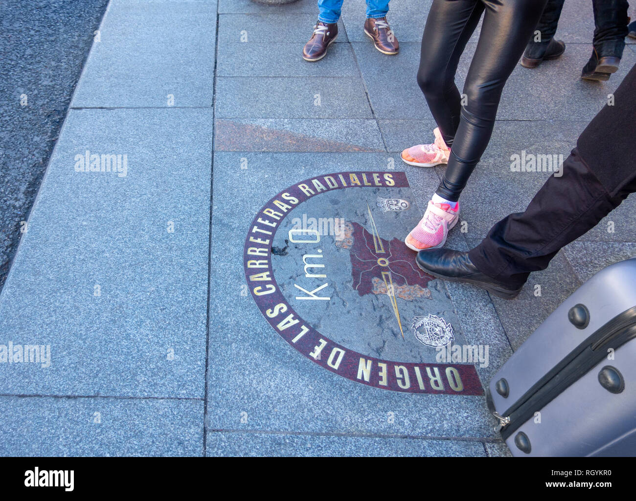 Madrid zero mile marker Banque de photographies et d’images à haute ...