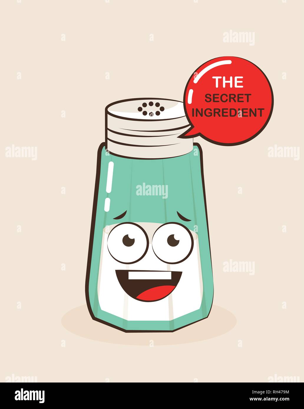 Cartoon Vector illustration d'un drôle de personnage de sel . Vector ...