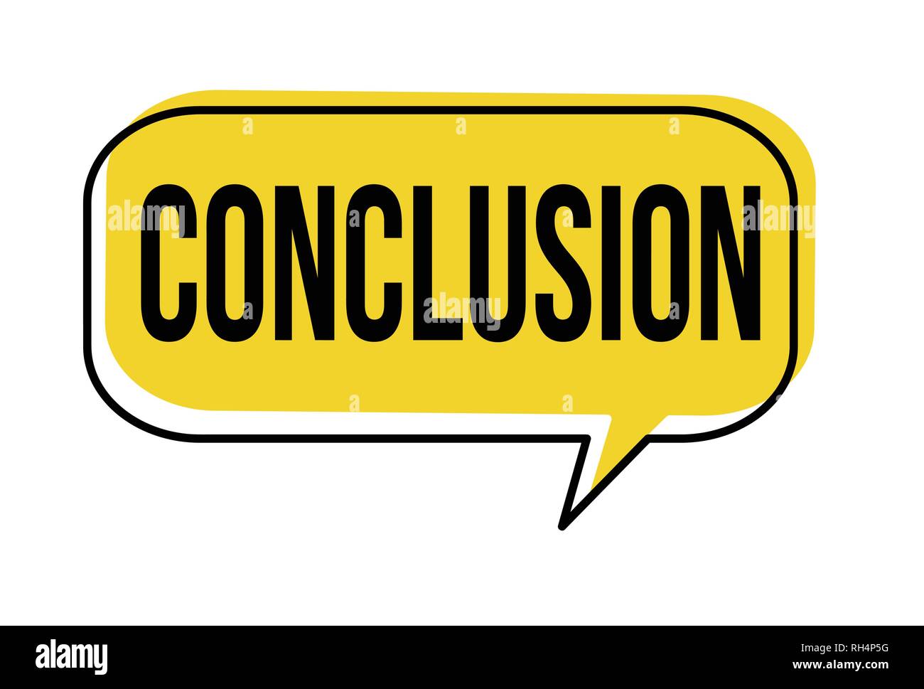 Conclusion vector vectors Banque de photographies et d’images à haute ...